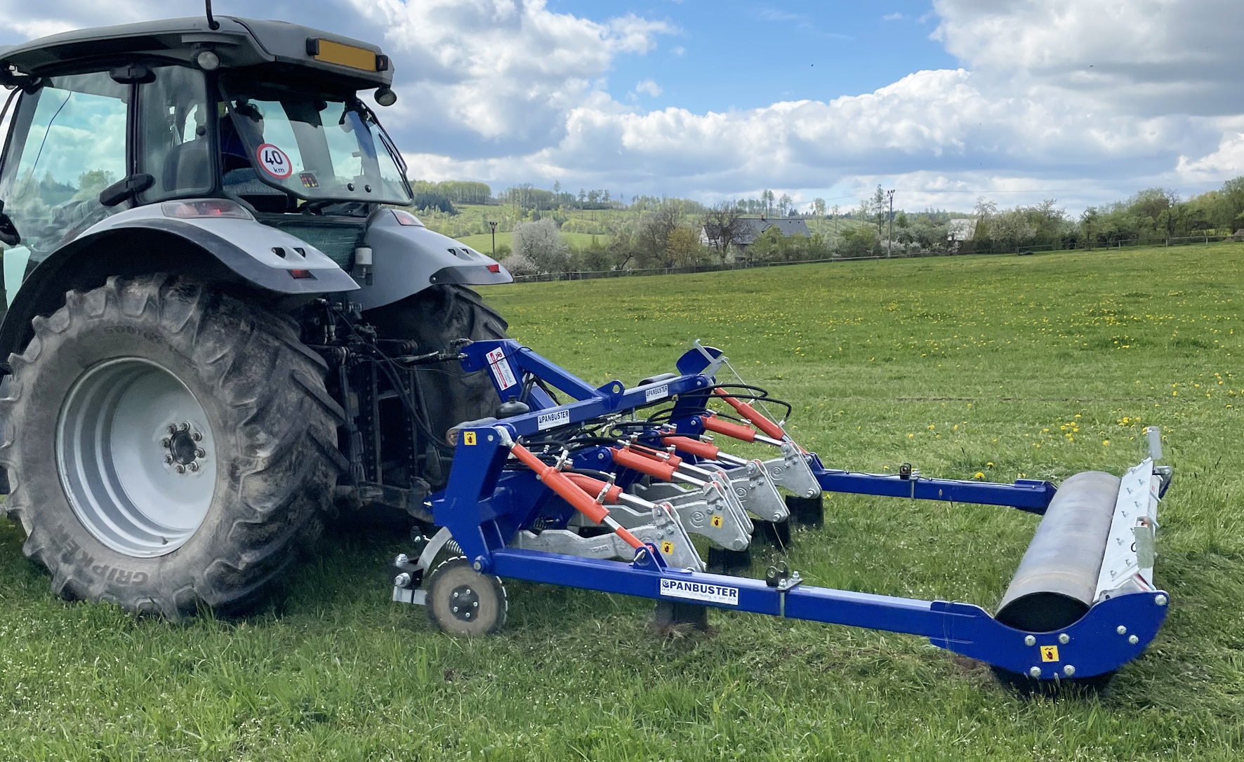 Grass Panbuster subsoiler improves soil aeration and drainage